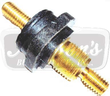 STUD PASS THRU ELEC 3/8-16 BLACK