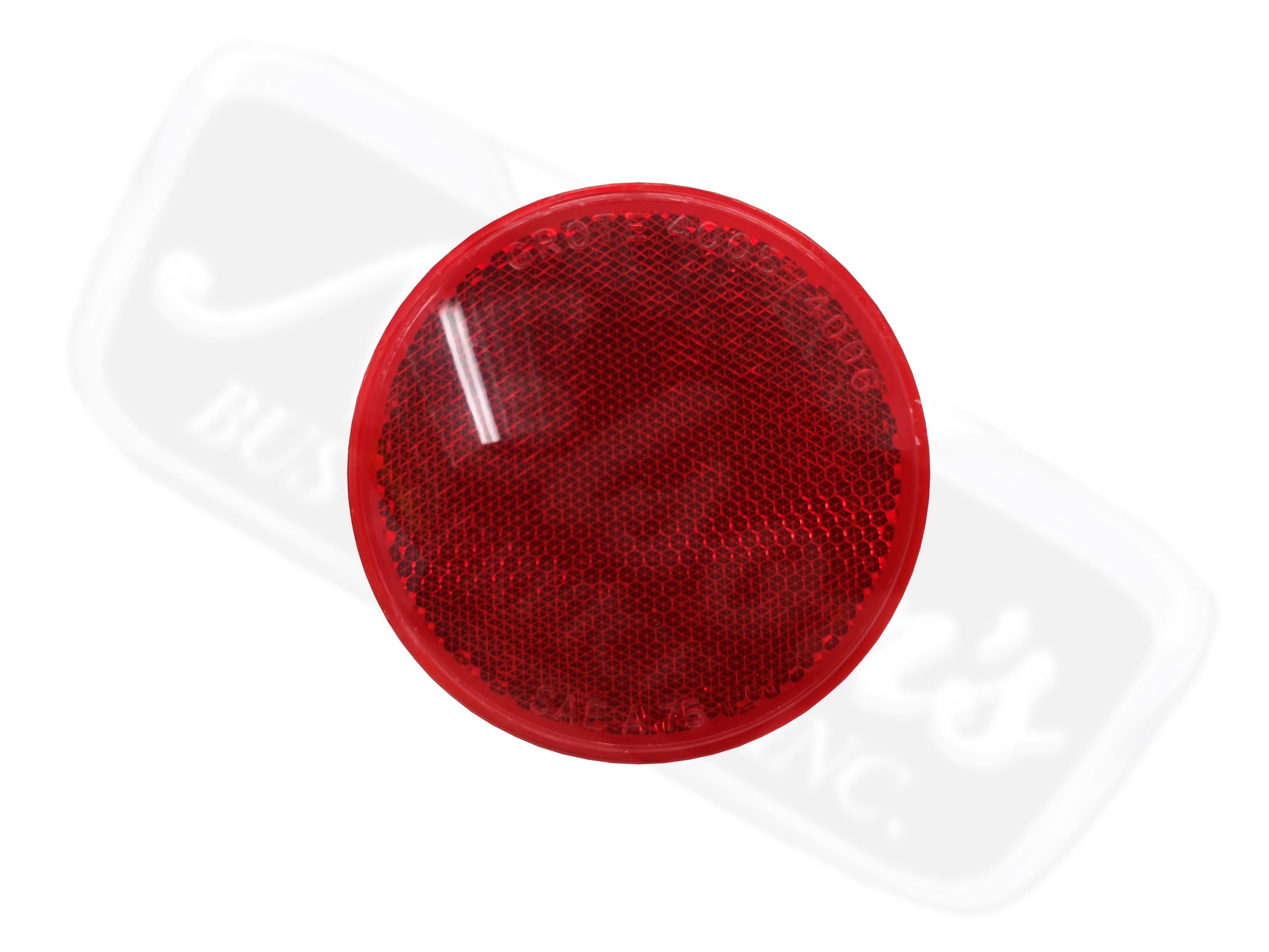 REFLECTOR 3" STICK ON RED