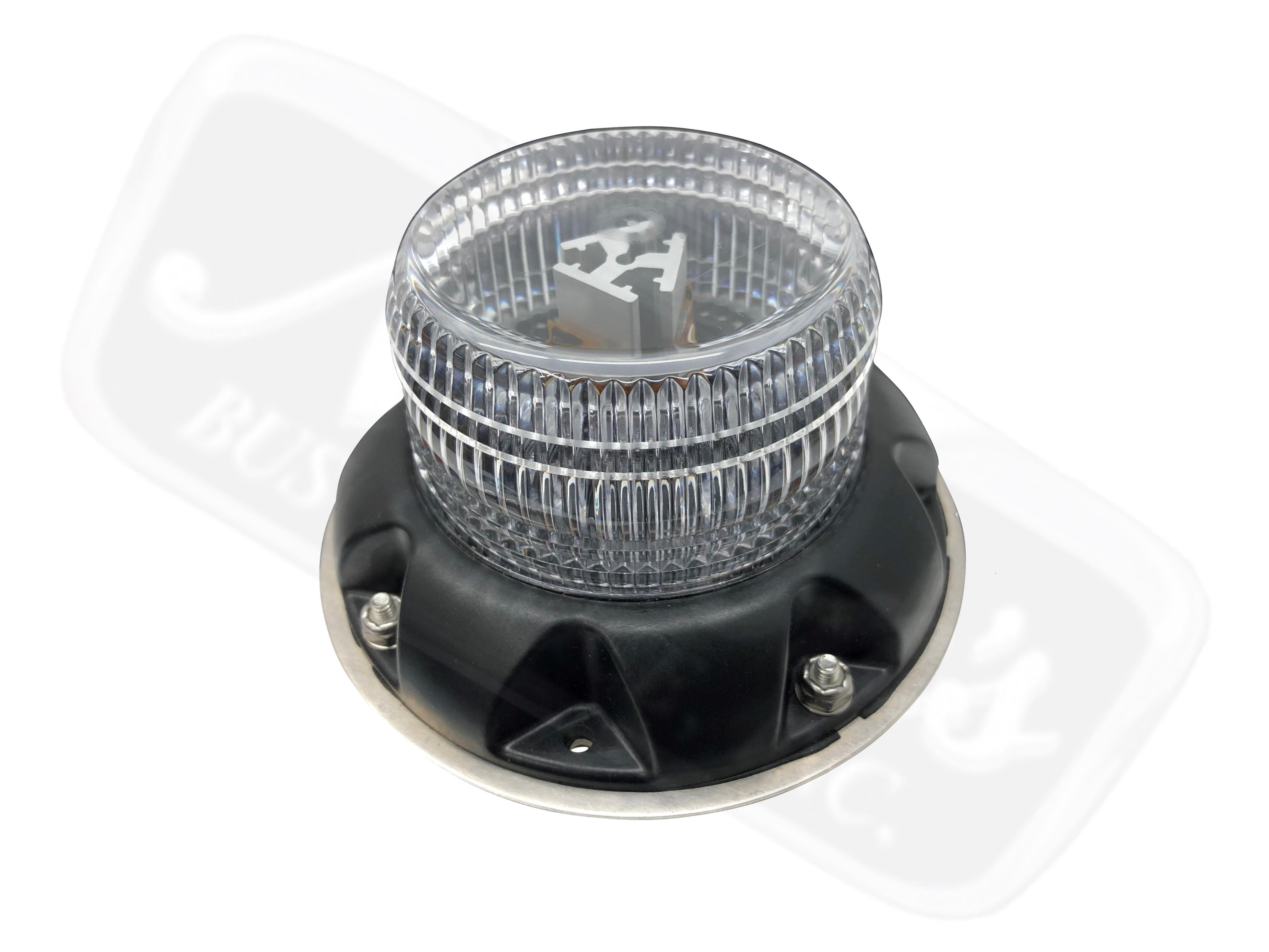 STROBE LED 2IN 12V CLR DBL