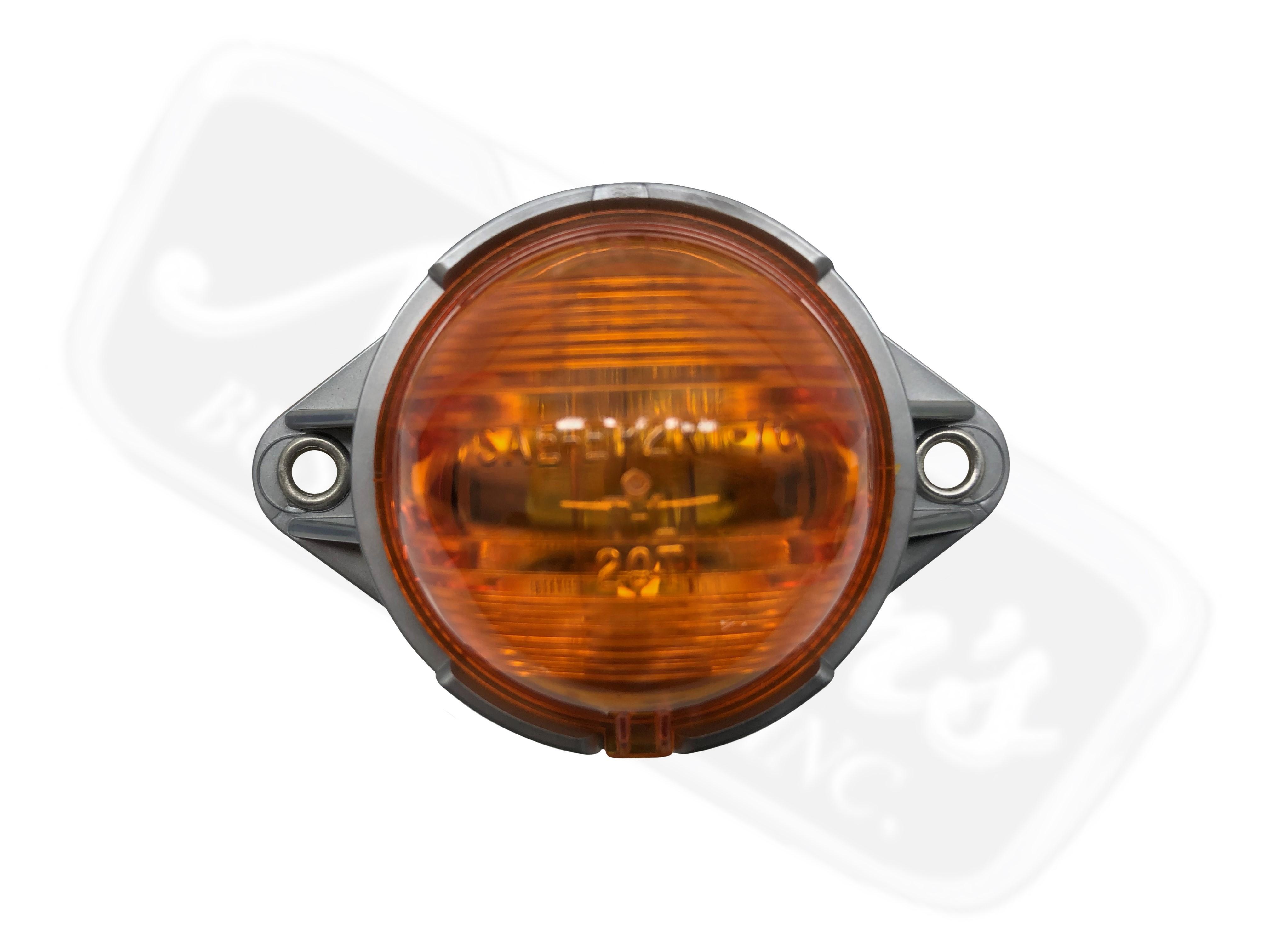 LIGHT ASM SIDE TURN 2.5IN ROUND AMBER