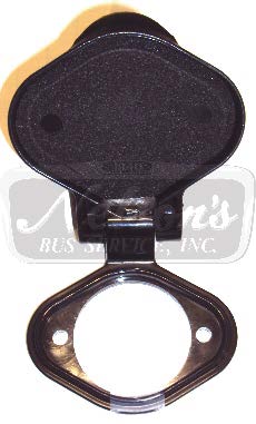 COVER FLIP KEYED ENTRY DOOR/BLOCK HEATER BLACK